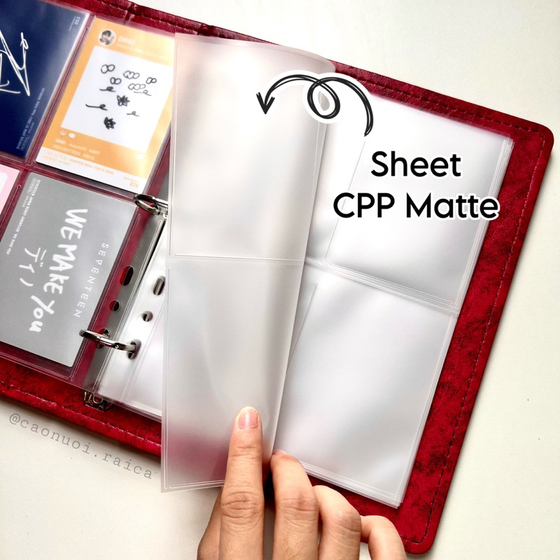 [cÓ SẴn] Sheet Cpp Matte NhÁm Archivalpro DÀnh Cho Binder CÒng A5 A4