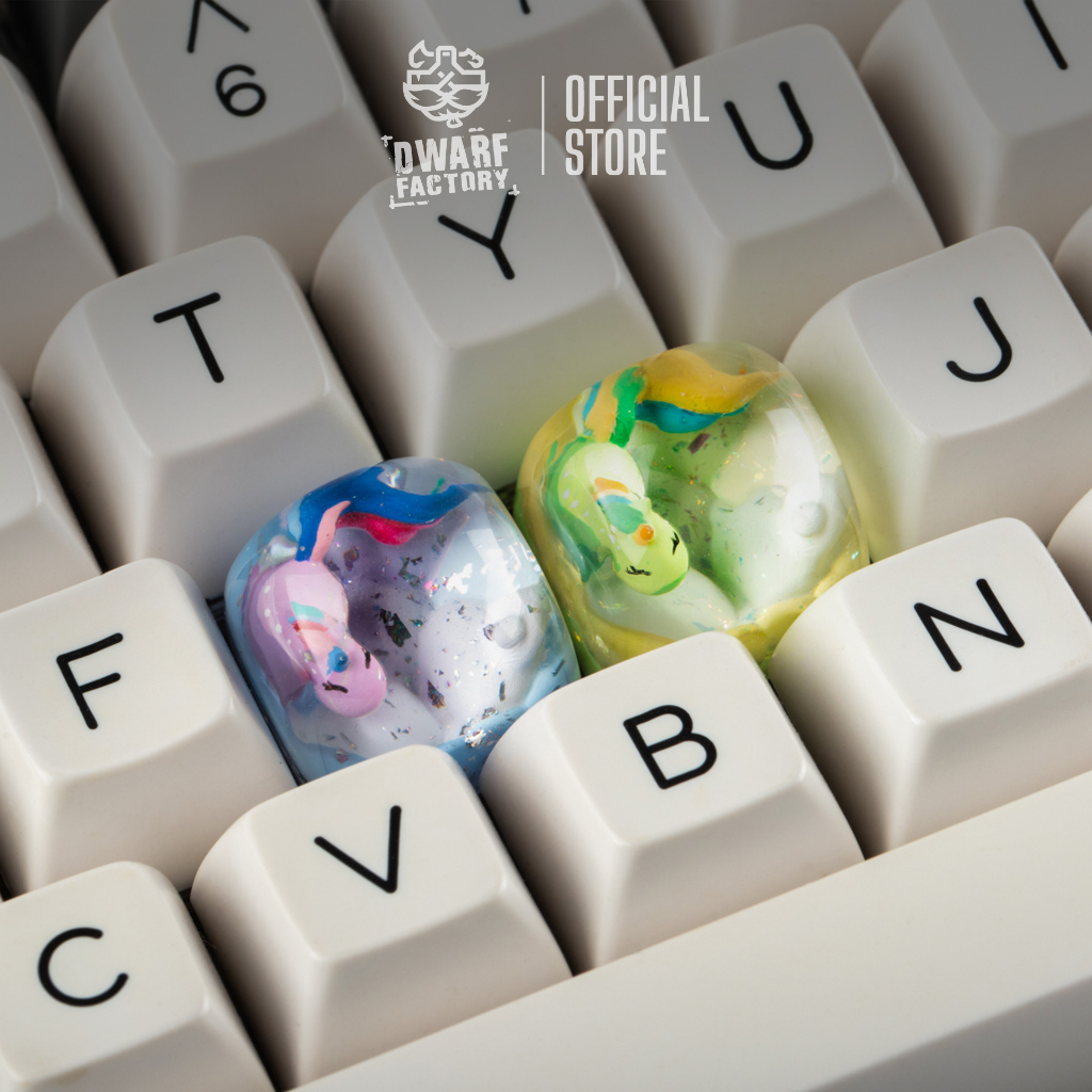 Keycap Artisan bàn phím cơ Dwarf Factory - Unicorn | Shopee Việt Nam