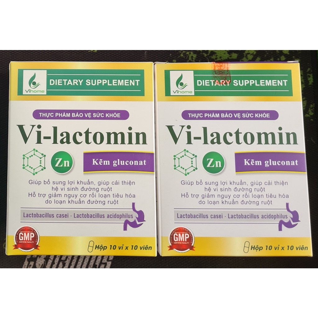 Men viên Vi-Lactomin (Hộp 100 viên) - Giúp bổ sung lợi khuẩn, cải thiện ...