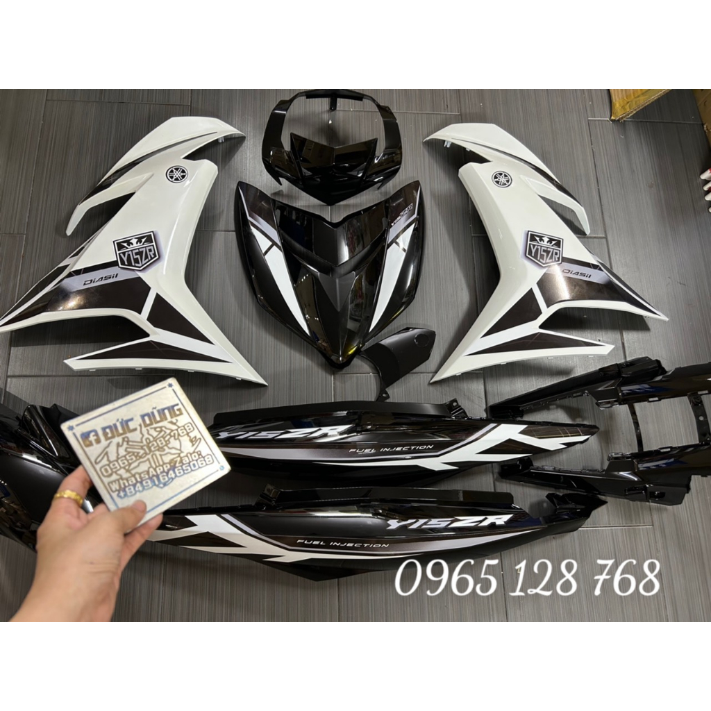 Dàn áo Ex 150 trắng đen tem dán sẵn | Shopee Việt Nam