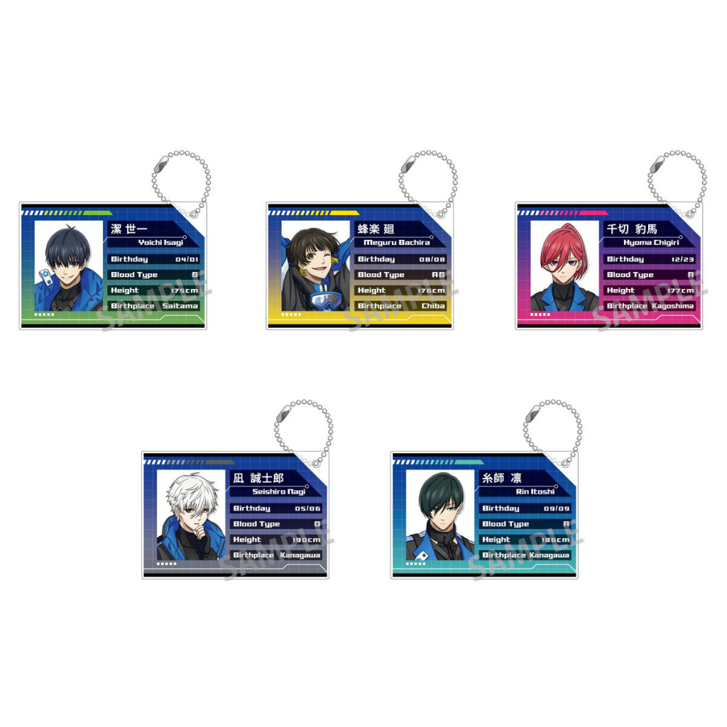 Móc khóa in hình BLUE LOCK ver ID 2 mặt anime chibi mica trong acrylic ...