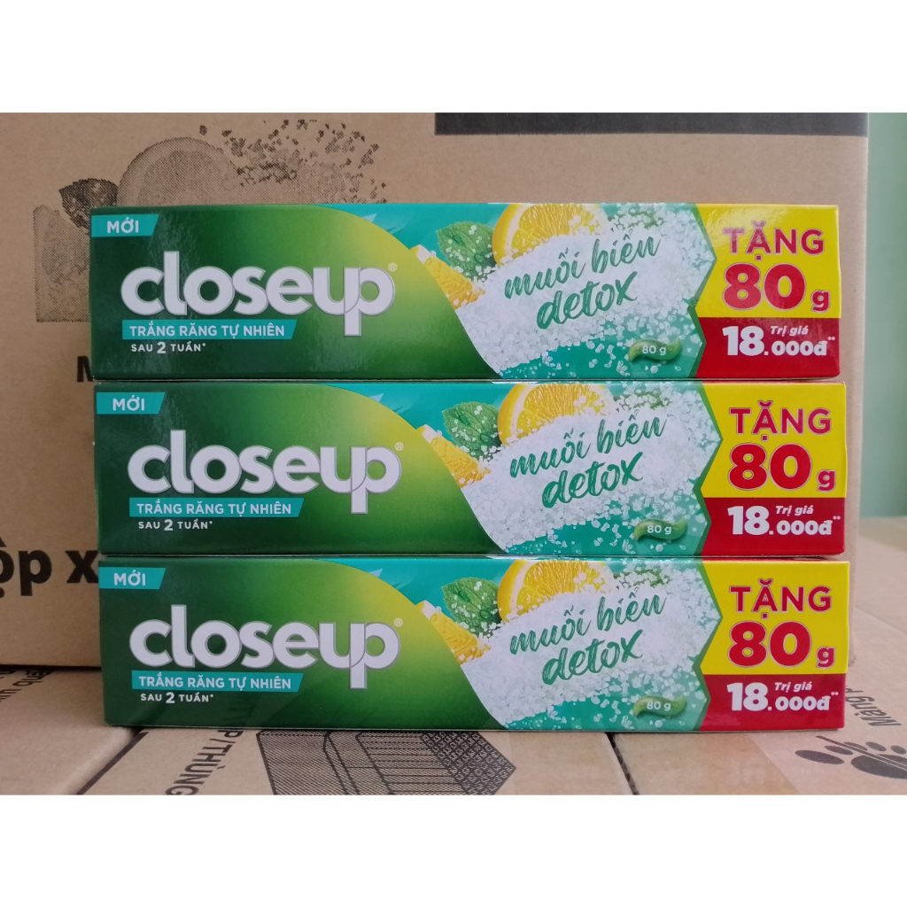 KEM ĐÁNH RĂNG CLOSE UP MUỐI BIỂN DETOX 80G | Shopee Việt Nam