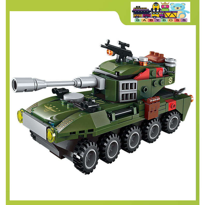 Đồ Chơi Lắp Ráp Cao Cấp Xe Tank Quân Sự 8IN1, Bộ Xe Mô Hình Xếp Hình Xe ...