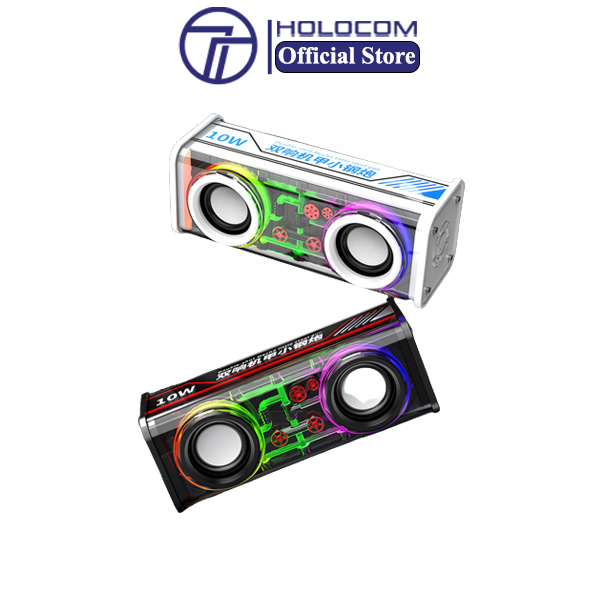 Loa bluetooth trong suốt mini A88 có đèn led công suất 10w dùng để bàn ...