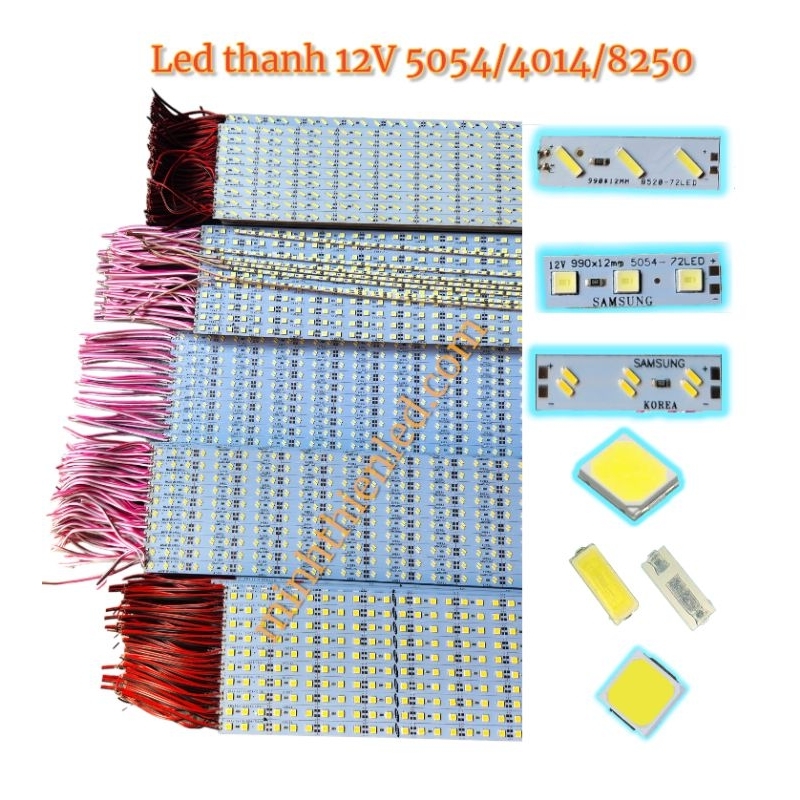 Led Thanh 12V 5054/4014/8520/3528 Siêu Sáng (Vỉ 10thanh) | Shopee Việt Nam