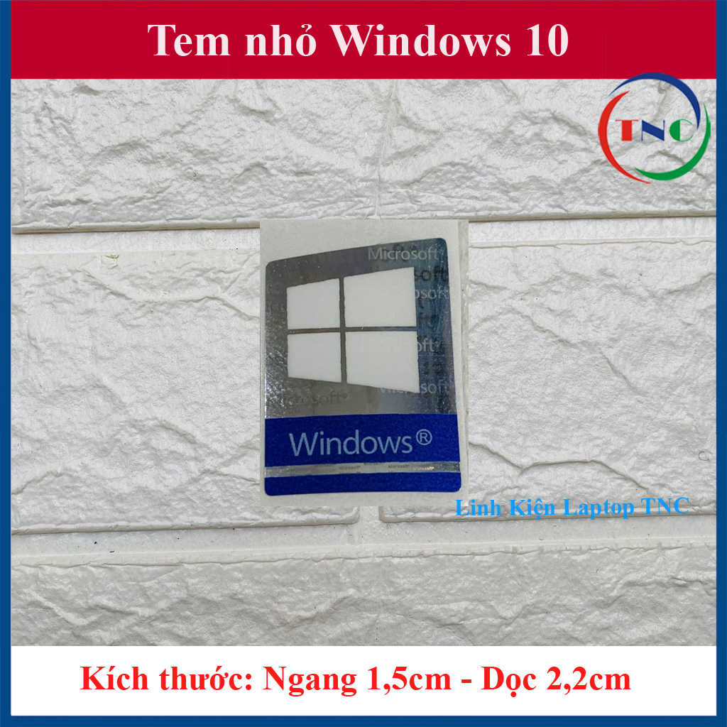 Tem Windows 10 - Thay Tem Máy Tính Tem Laptop Tem PC | Shopee Việt Nam
