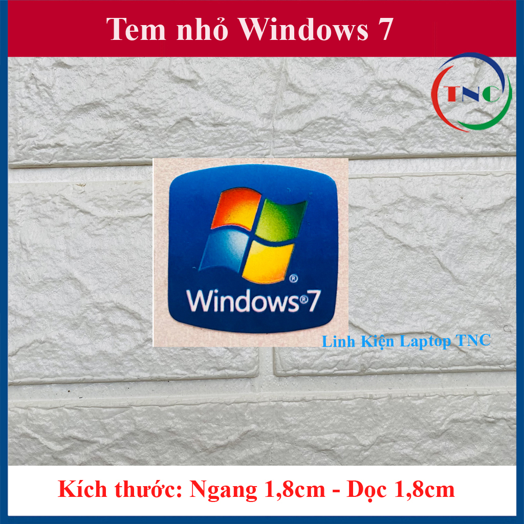 Tem Windows 7- Thay Tem Máy Tính Tem Laptop Tem PC | Shopee Việt Nam
