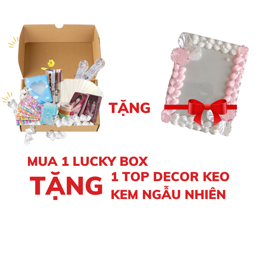 Lucky box Buka test nhân phẩm đồ kpop Toploader, card, sticker (4-8 món ...