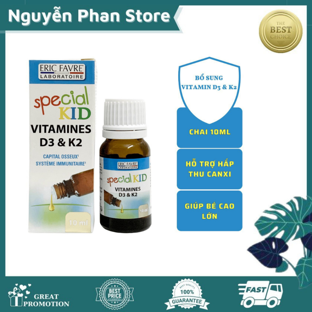 Siro Special Kid D3K2 Vitamins Bổ Sung Vitamin D3 Vitamin K2 Hỗ Trợ Tăng Cường Hấp Thu Canxi ...