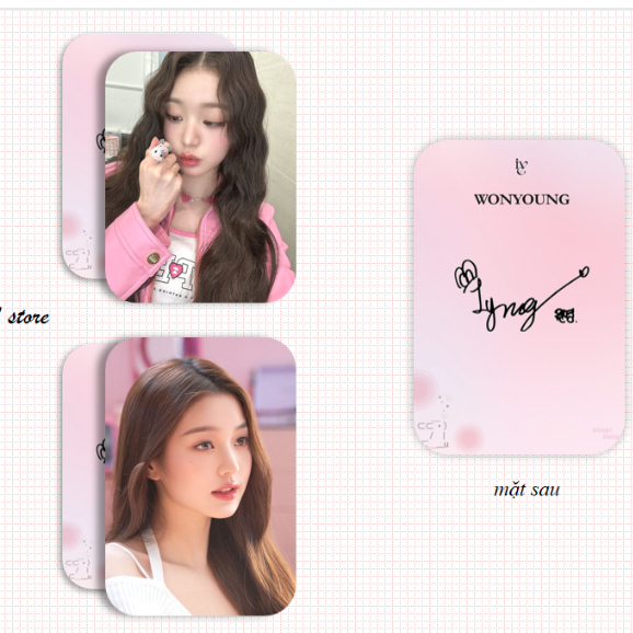 [ ĐI ĐƠN TỪ 10K ]card unoff Jang Wonyoung / card des Jang Wonyoung | Shopee Việt Nam