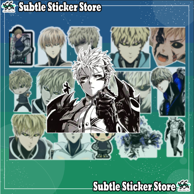 [One-Punch Man] - Set 10/15 Sticker Genos anime One-Punch Man / OPM dán ...