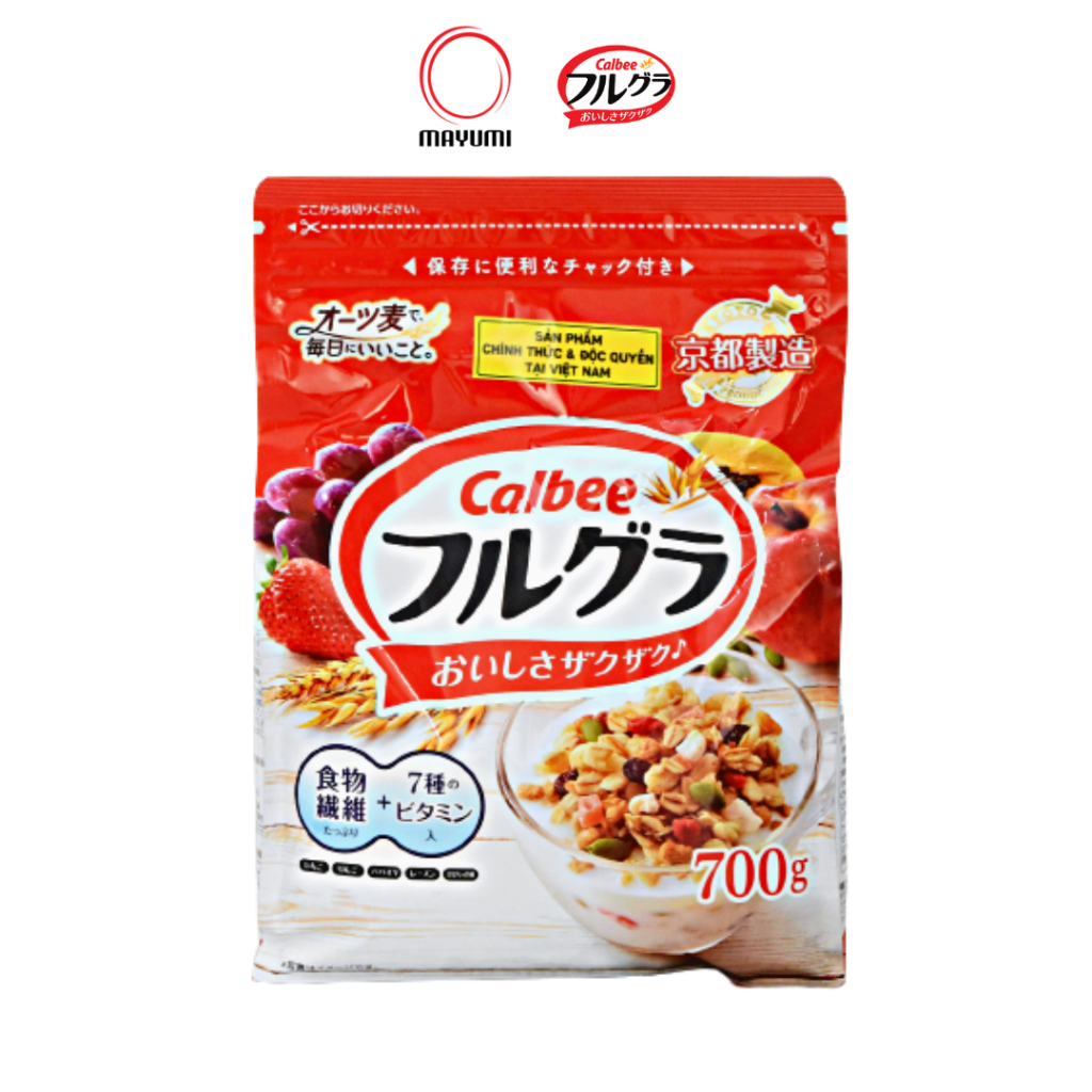 [Date 07/2024] gói 700g Ngũ Cốc Trái Cây Calbee Nhật Bản | Shopee Việt Nam