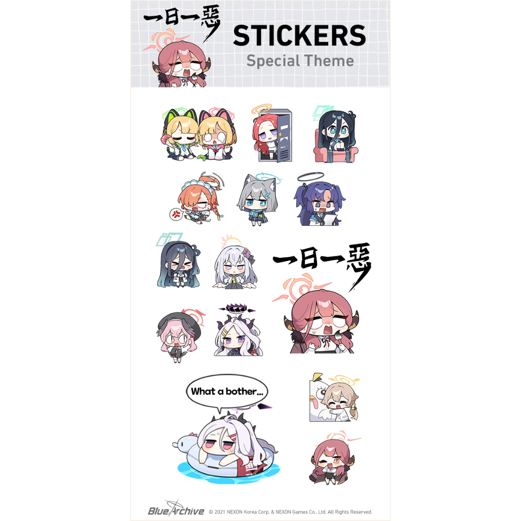 Sticker Blue Archive bản Official Digital Merch | Shopee Việt Nam