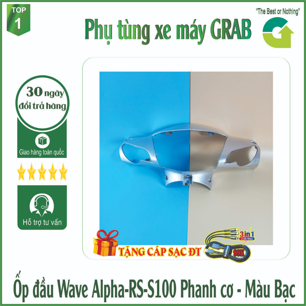 [Tặng cáp sạc điện thoại] Ốp đầu Wave anpha RS - Wave S100 - Wave Anpha ...