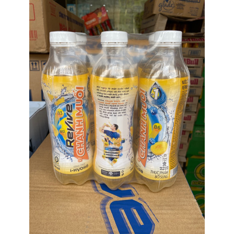 Lốc 6 chai nước bù khoáng Revive chanh muối 390ml | Shopee Việt Nam