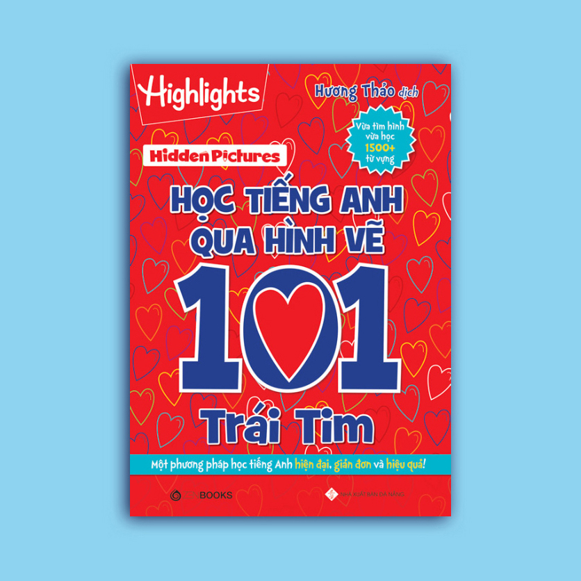 SÁCH: Hidden Pictures – Học tiếng Anh qua hình vẽ 101 trái tim | Shopee Việt Nam