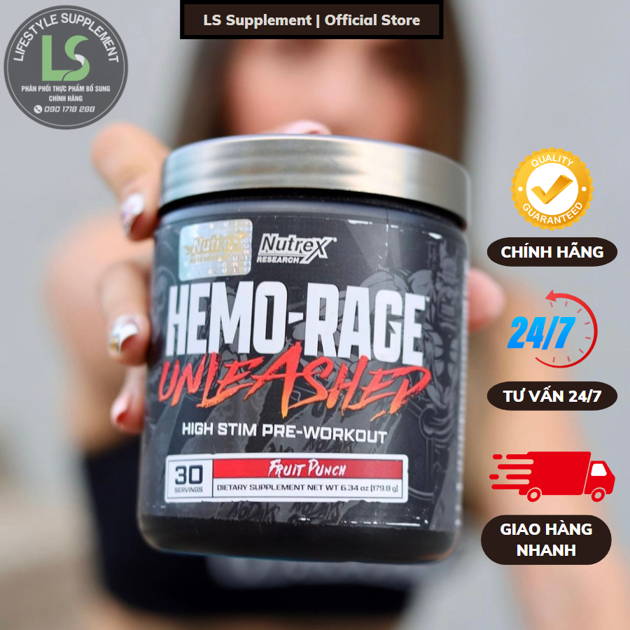 [Chính Hãng] Pre Workout HEMO RAGE 30 Servings Tăng Sức Mạnh, Sức Bền ...
