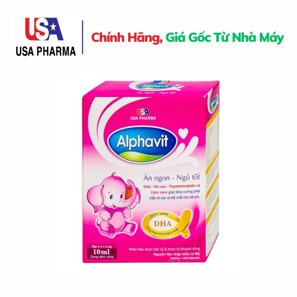 Alphavit ăn ngon ngủ tốt cho bé - Hộp 20 Ống x 10 ml | Shopee Việt Nam