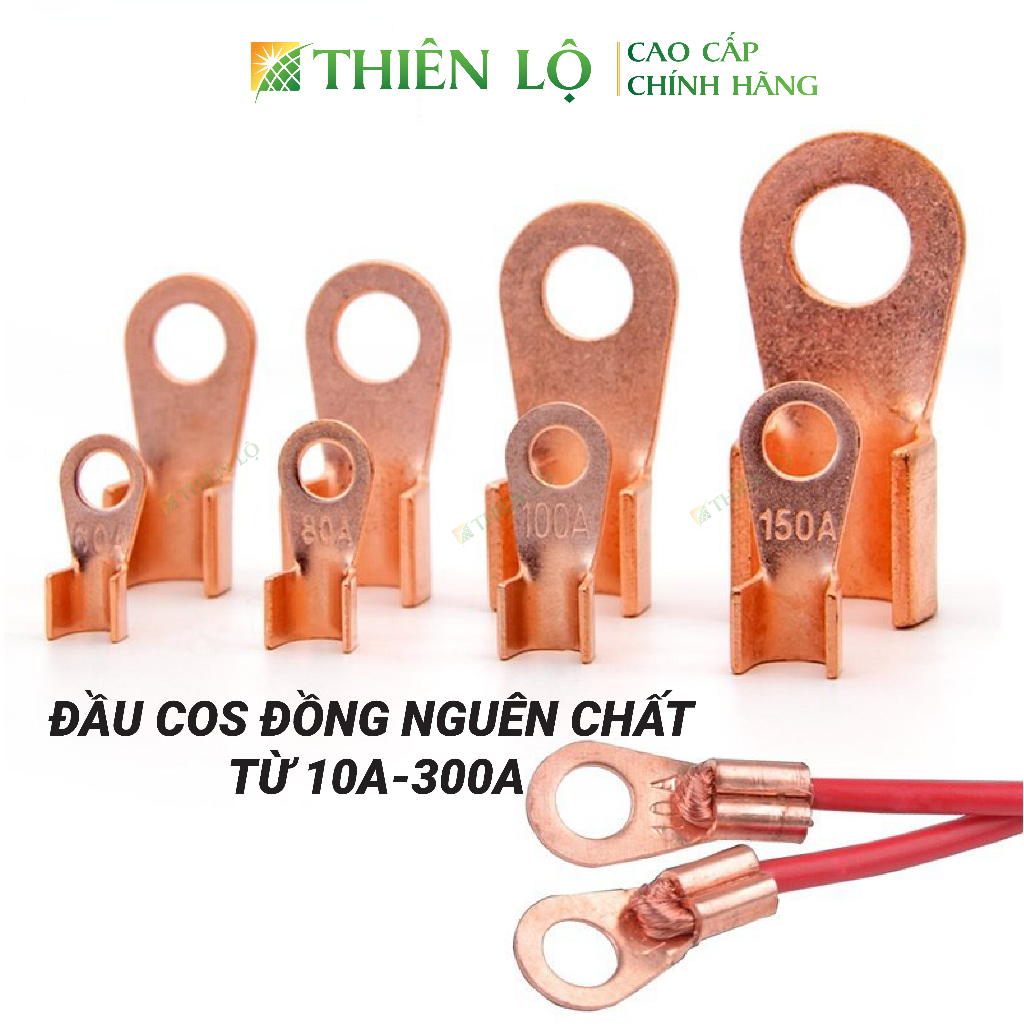 Đầu Cos Đồng Đỏ Nối Dây Điện Siêu Dầy OT 10A 20 30 40 50 100 150 200 300A siêu chắc chắn Thiên ...