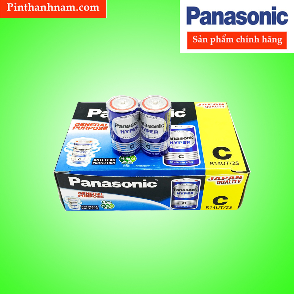 Hộp 24 Viên Pin Trung C Panasonic Hyper Màu Xanh R14UT/2S Chính Hãng ...