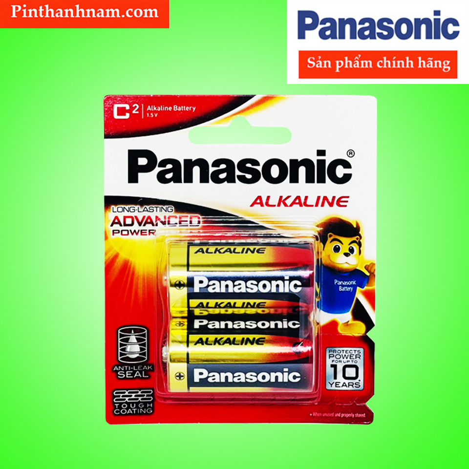Pin Trung Panasonic alkaline LR14 Cao Cấp Vỉ 2 Viên Hàng Chính Hãng ...