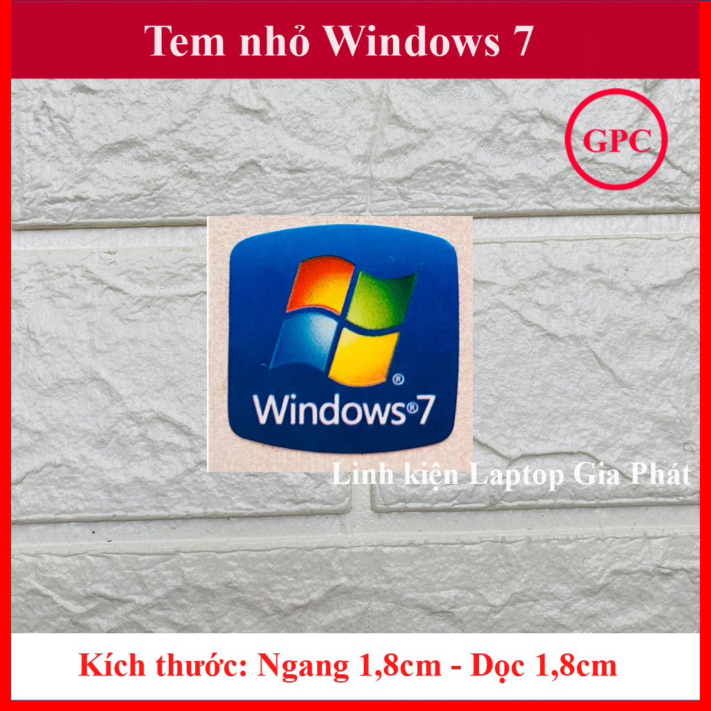 Tem Windows 7- màu Xanh | Shopee Việt Nam