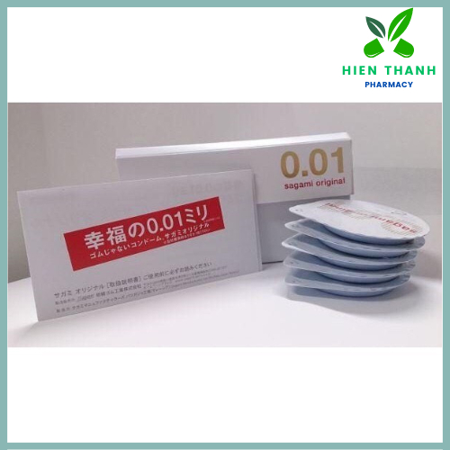Bao cao su Sagami Original 0.01 hộp 5 chiếc nhập khẩu Nhật Bản - cực siêu mỏng | Shopee Việt Nam