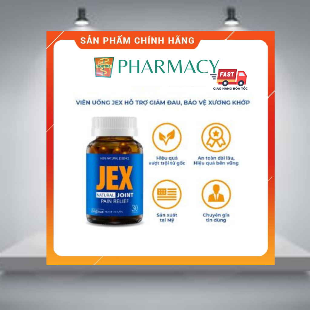 Viên uống JEX giảm đau, bảo vệ xương khớp (15, 30, 60 viên) có tem tích ...