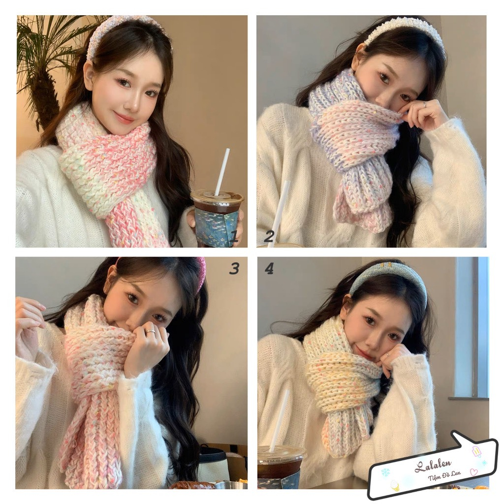 Khăn Len Choàng Cổ Handmade DIY | Shopee Việt Nam
