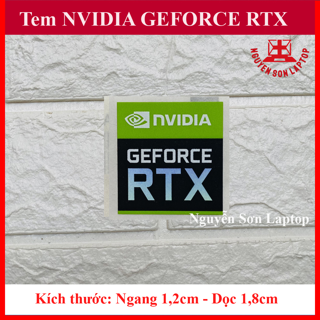 Sticker NVIDIA GEFORCE RTX Tem dán trang trí máy tính, Laptop | Shopee ...