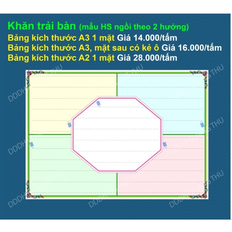 [Đồ dùng dạy học] Khăn trải bàn mẫu mới | Shopee Việt Nam