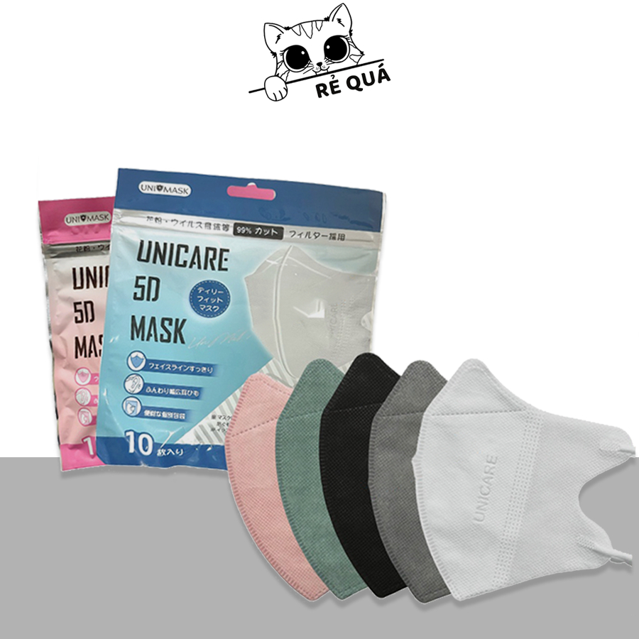 Thùng 100 Chiếc Khẩu Trang 5D Uni Mask | Shopee Việt Nam