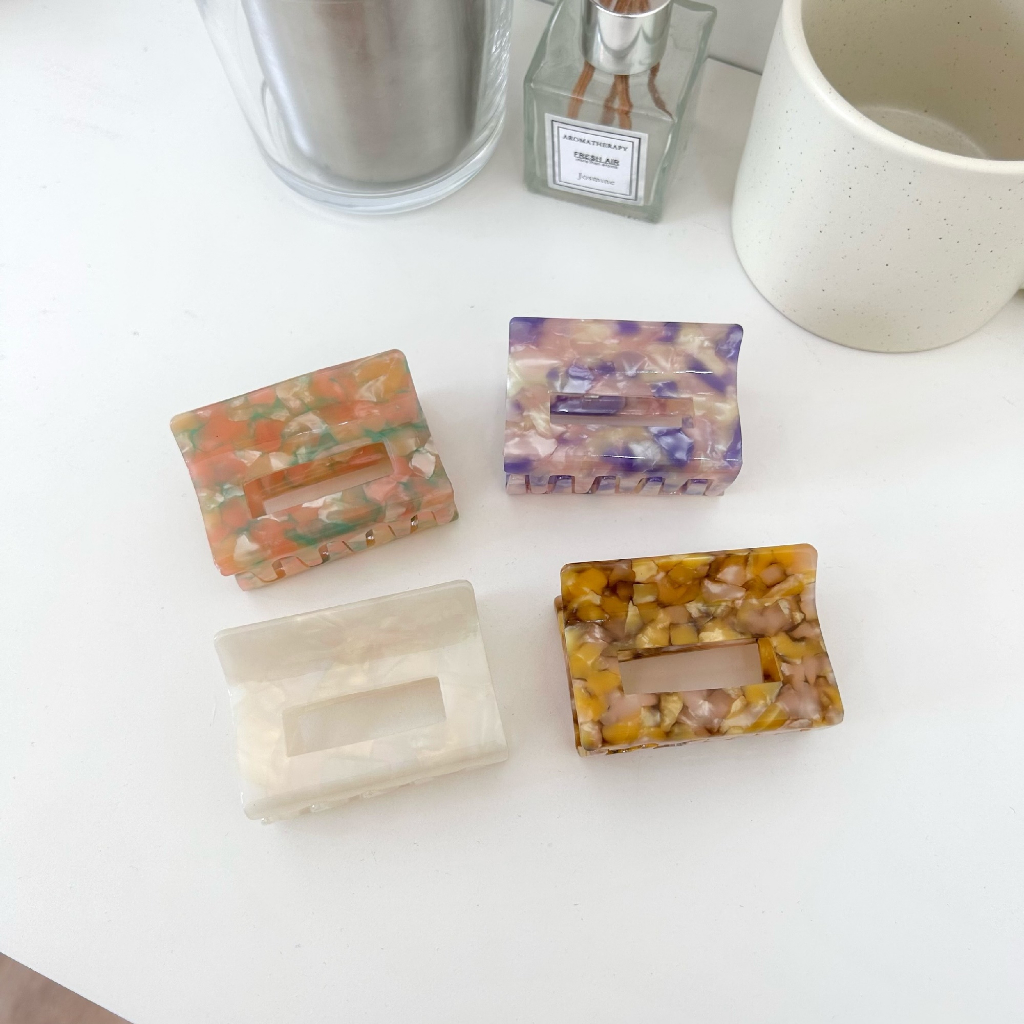 Kẹp Tóc Dáng Vuông Cỡ Vừa Modleaf Sora Square Pin Hàn Quốc Shopee