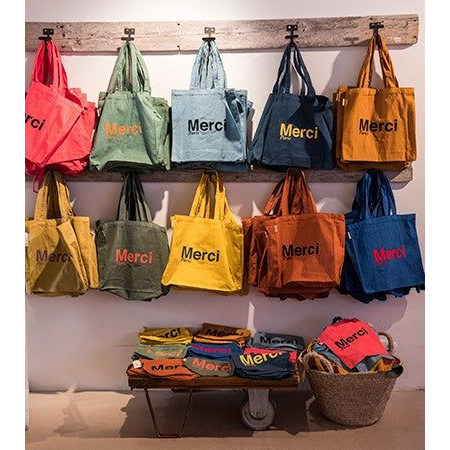 Túi tote nhiều màu MERCI túi có sức chứa lớn dành cho học sinh, sinh ...