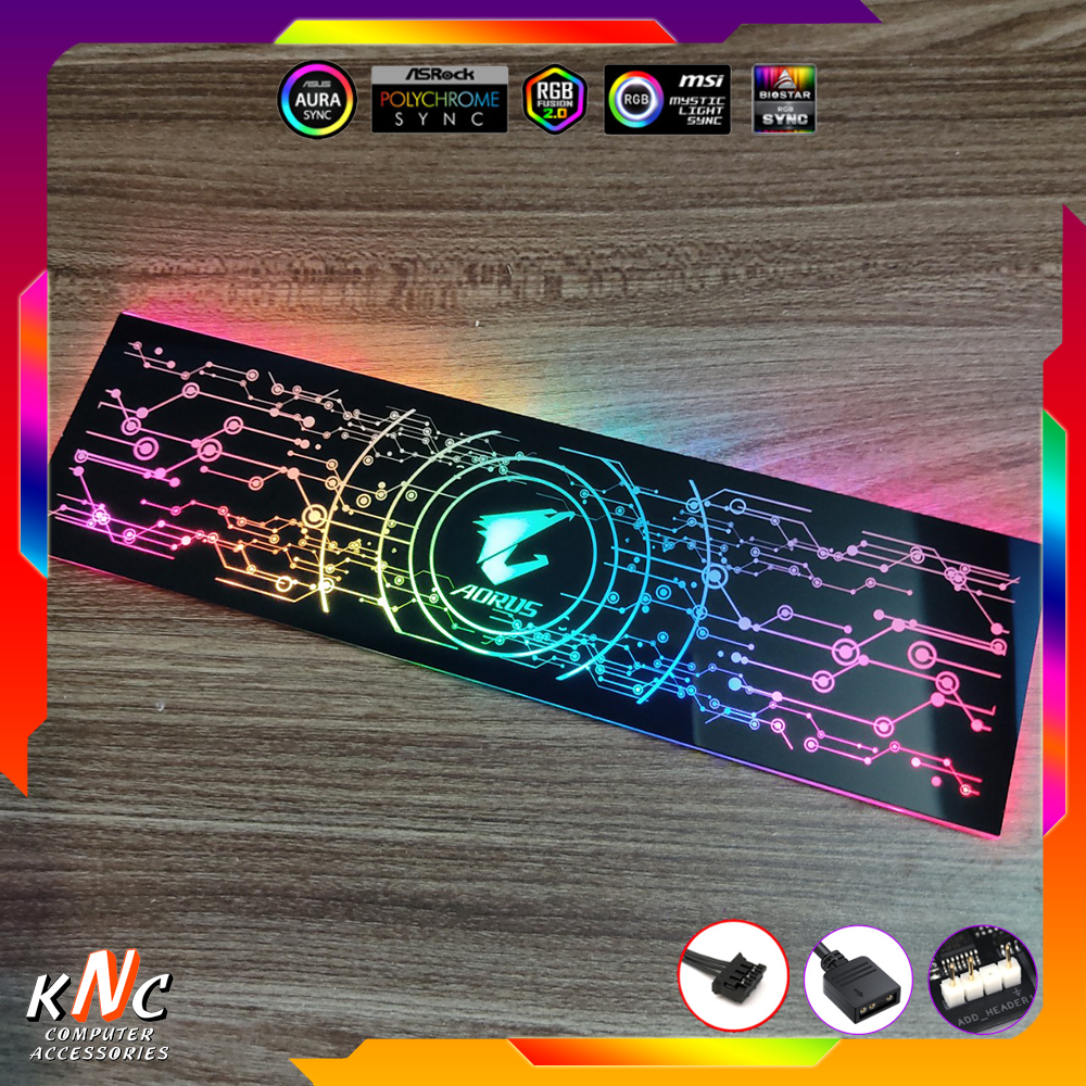 [Thanh Lý] Tấm Che Nguồn Aorus Led 5v ARGB Electric Đồng Bộ Màu ...