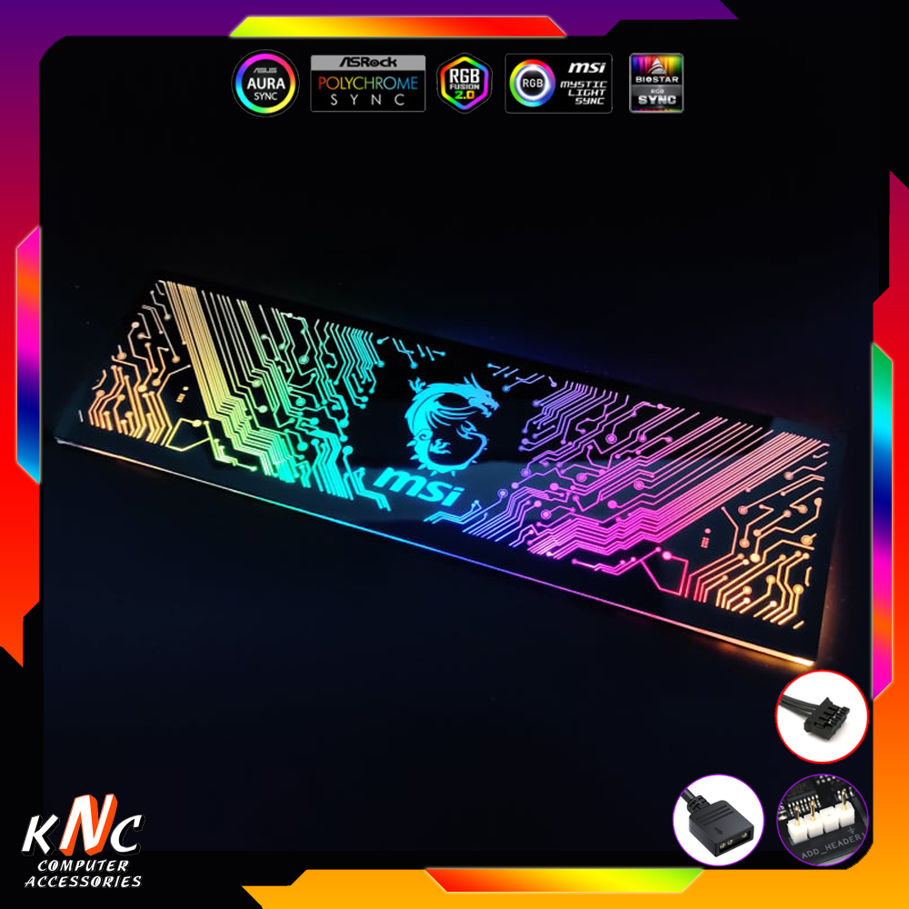 Tấm Che Nguồn MSI Led 5v ARGB Mạch Điện Đồng Bộ Màu Mainboard - Hub ...
