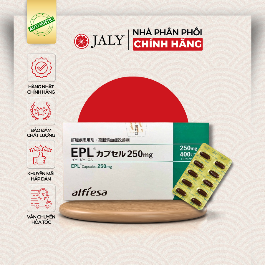 [CHÍNH HÃNG] Viên Uống Giảm Gan Nhiễm Mỡ, Mỡ Máu Cao EPL Capsules 250mg 400 Viên Nhật Bản ...