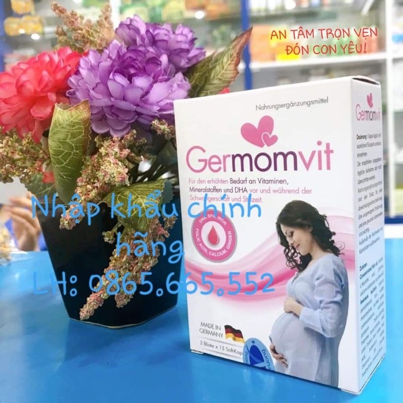 GERMOMVIT (HỘP 30V)- BỔ SUNG VITAMIN VÀ KHOÁNG CHẤT CHO BÀ BẦU | Shopee ...