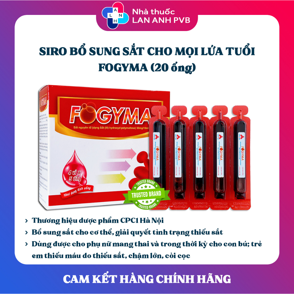 FOGYMA (20 ống) - Sắt cho mẹ, khỏe cho con. | Shopee Việt Nam