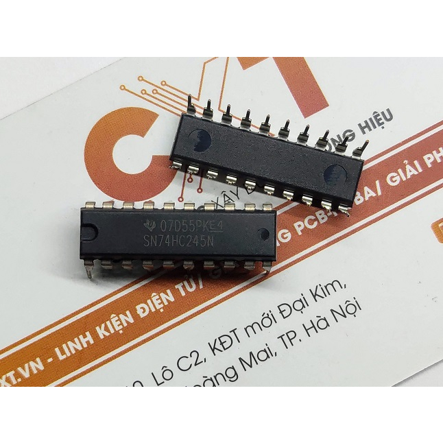 SN74HC245N IC Bus Transceiver Non-Inverting 8 Bit, 3-State 20-DIP | Shopee Việt Nam