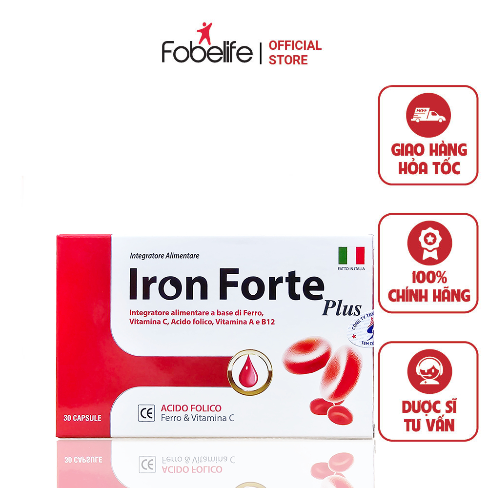 Viên Uống Iron Forte Plus Fobe Bổ Sung Sắt Cho Phụ Nữ Sau Sinh, Người ...