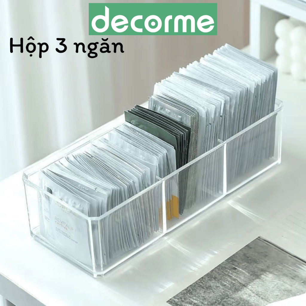 Khay đựng card, đồ dùng bằng nhựa nhiều ngăn đa năng, phụ kiện thời ...