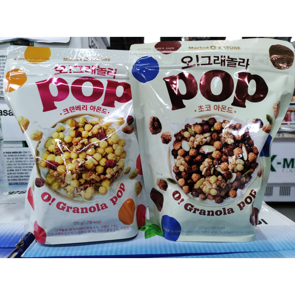 Ngũ cốc granola pop hàn quốc 370g - 오 그래놀라 | Shopee Việt Nam