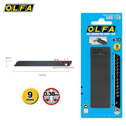 Hộp lưỡi dao OLFA ABB-10B (hộp 10 lưỡi đen 9mm) | Shopee Việt Nam