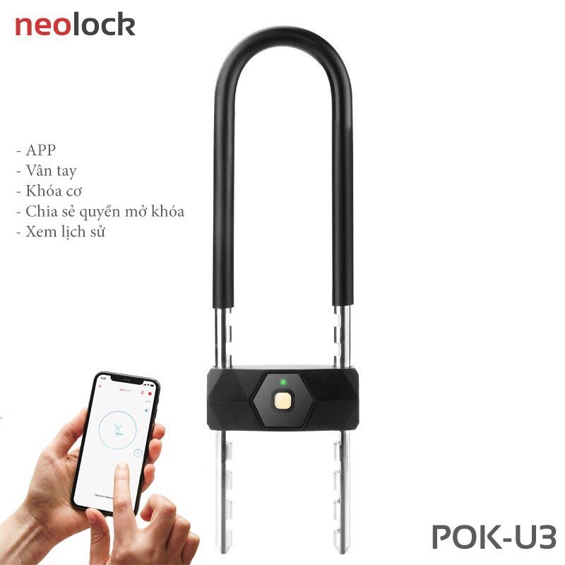 Khóa chữ U cửa kính POKU3 từ neolock | Shopee Việt Nam