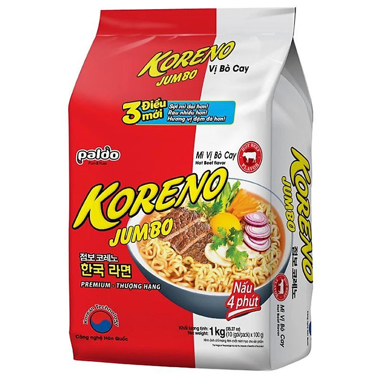 Koreno Mì Jumbo Koreno Gói 1kg | Shopee Việt Nam
