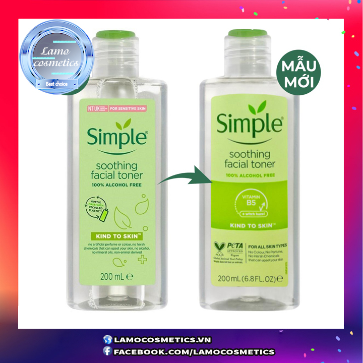 [HÀNG NHẬP KHẨU DATE 2027] Nước hoa hồng Simple, Toner Simple Kind To ...