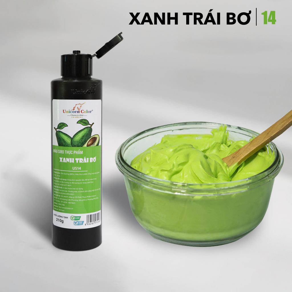 Màu Thực Phẩm Xanh Trái Bơ UNICORN Không Đắng 210gr A14 | Shopee Việt Nam