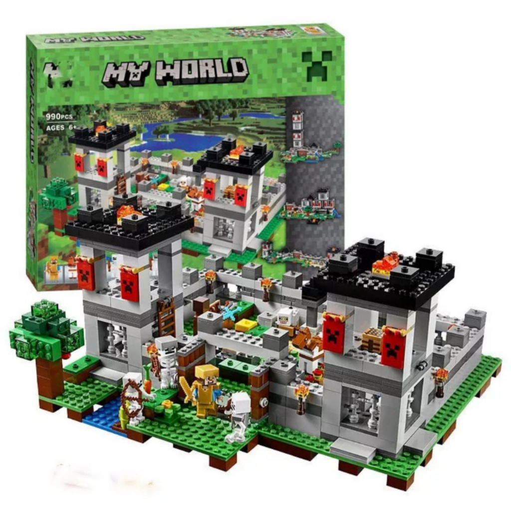 Đồ chơi lắp ráp Minecraft My World 10472 - Mô Hình Pháo Đài Trên Núi - 990 Mảnh | Shopee Việt Nam