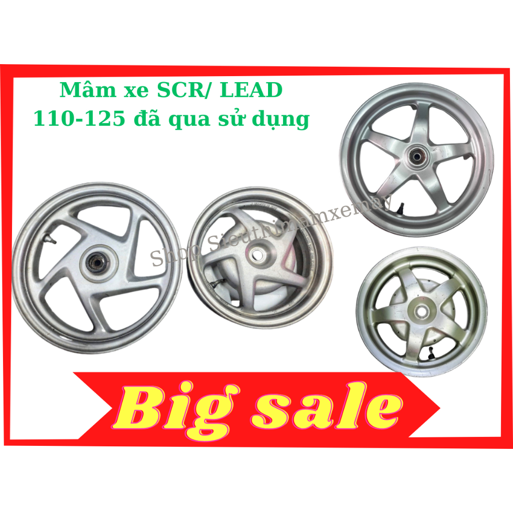 Mâm zin xe tay ga đã qua sử dụng dùng cho xe SCR / LEAD 110 -125fi và ...